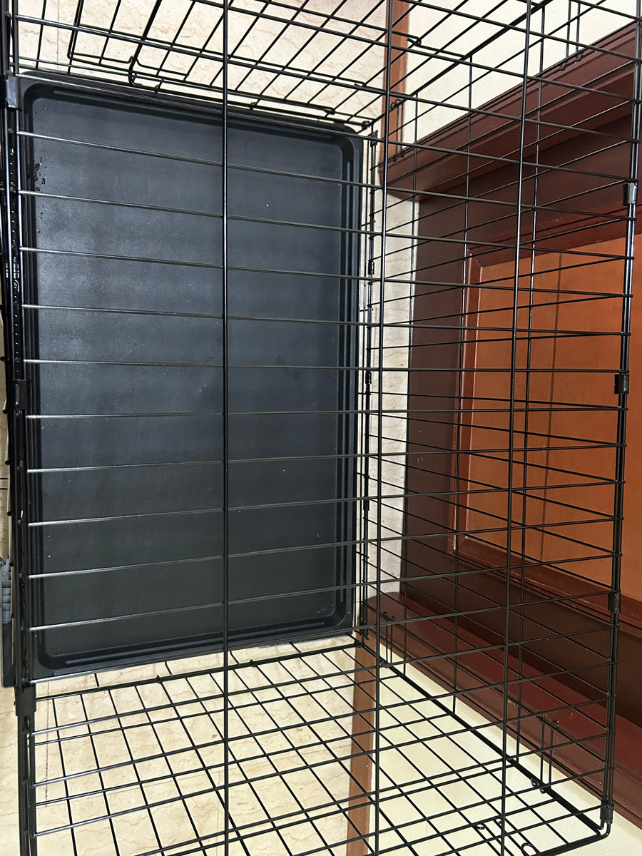 Cat/ Dog/ Rabbit cage 3 feet x 2 feet 2 doors sturdy metal cage with t ...