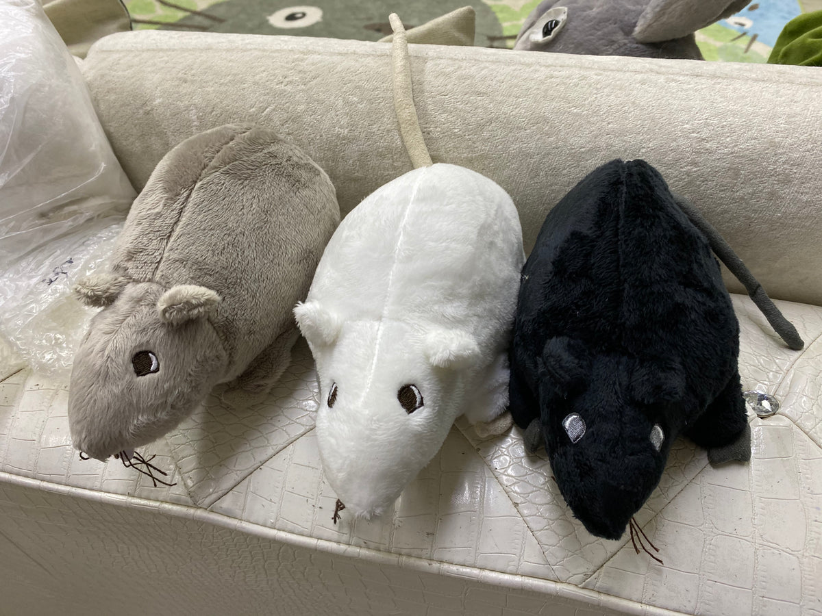 Soft Toy Rats for hugging and accompany chins – Minnie's Chinchillas